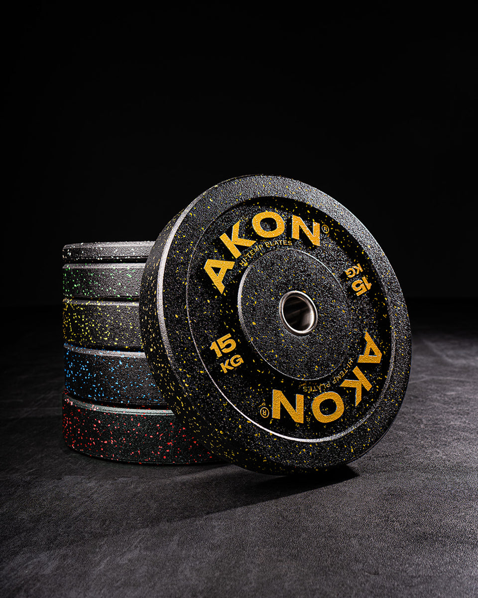 Discos Bumper Hi Temp de 5 a 25 kg | Akon Fitness – Akon Fitness Shop
